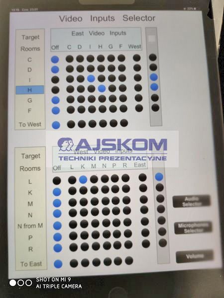 Systemy sterowania - AJSKOM Wyposażenie Sal Konferencyjnych i Szkoleniowych